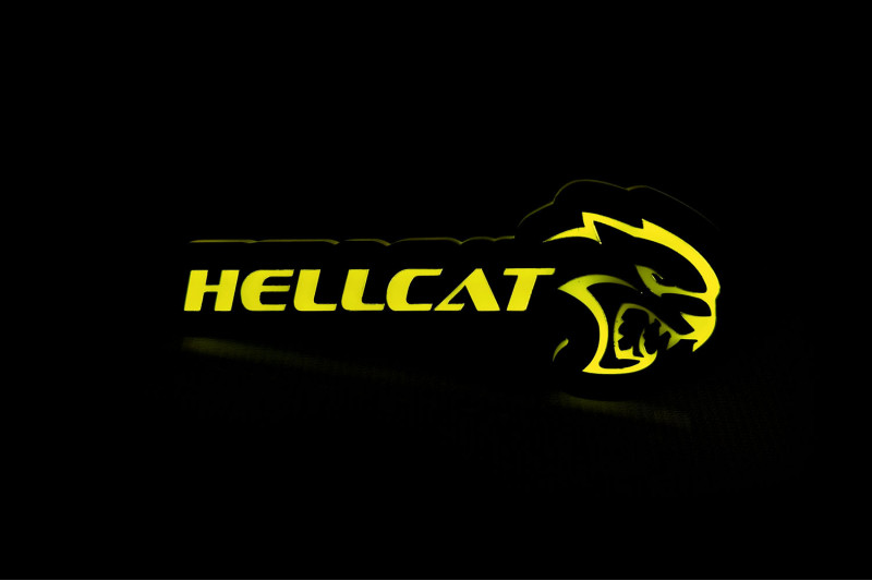 Illuminated lighting badge for Hellcat